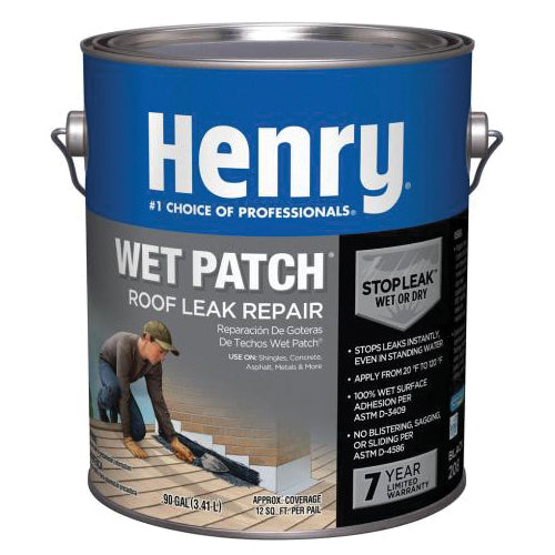 Henry® Wet Patch® HE208042 Roof Leak Repair, Paste, Black, Asphalt Bas ...