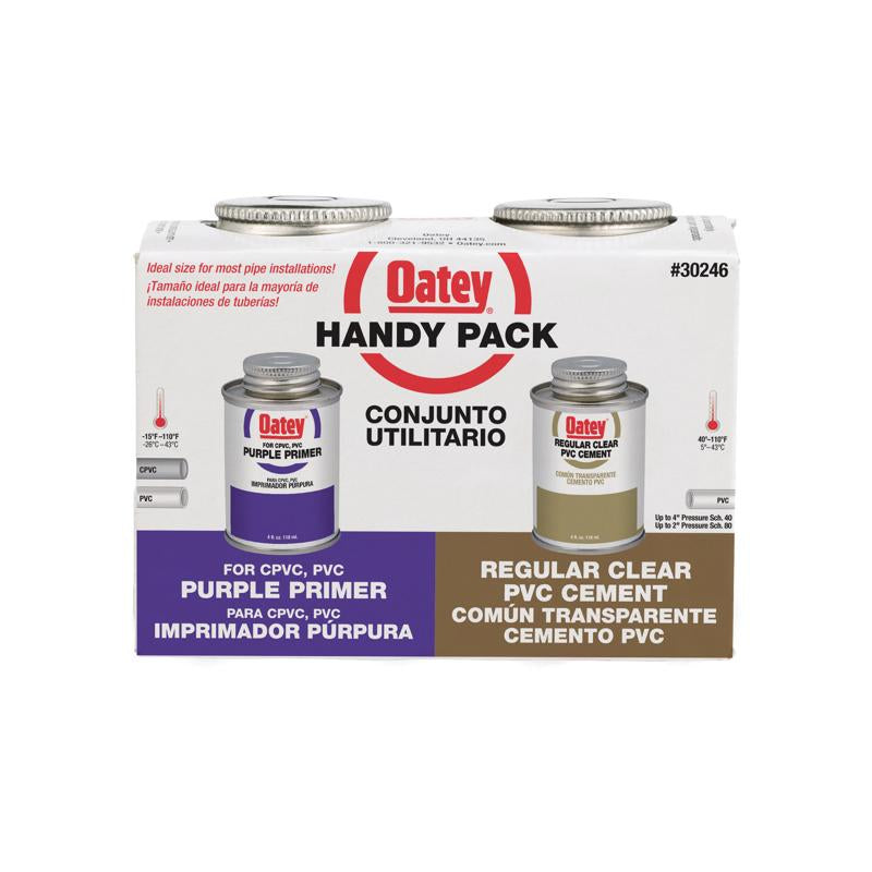 Oatey® 30246 All-Purpose Cement and Primer, 4 oz, Pack, Liquid, Clear ...