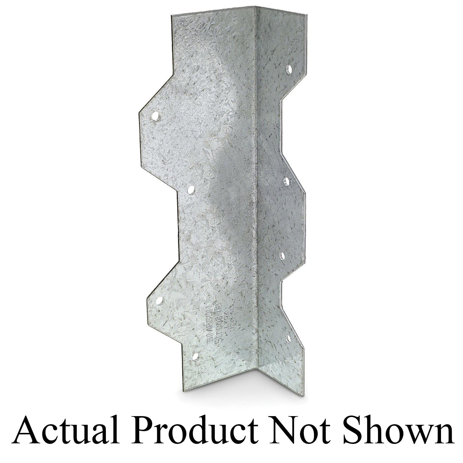 Simpson Strong-Tie® L70 L-Shaped Angle, 7 in L, 16 ga Gauge, Galvanize ...